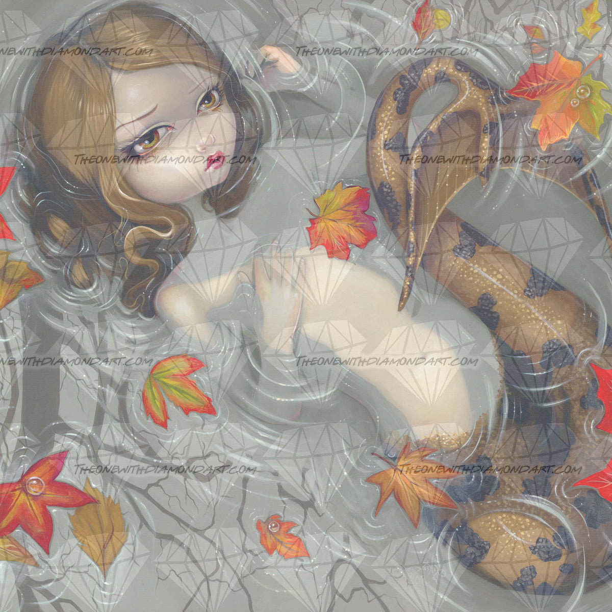 Autumn Mermaid ©Jasmine Becket-Griffith – The One With The Diamond Art