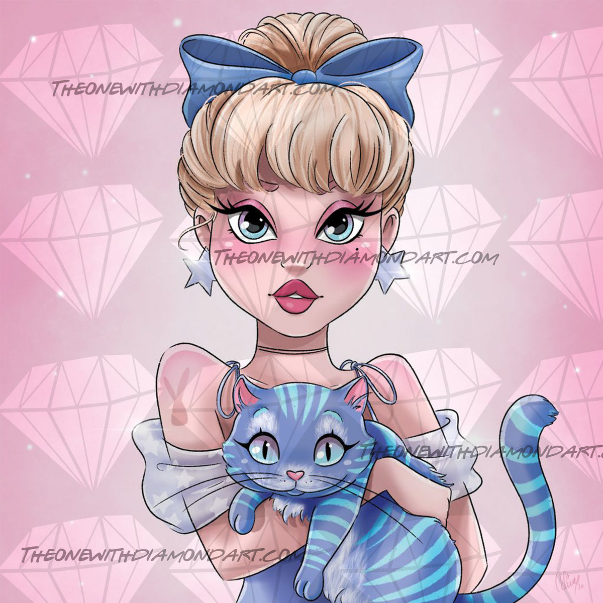 Alice ©Céline Lecomte – The One With The Diamond Art