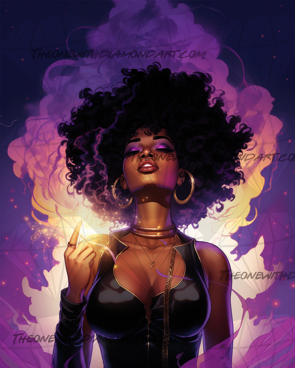All The Smoke 2 Afro Anime Senpai The One With The Diamond Art