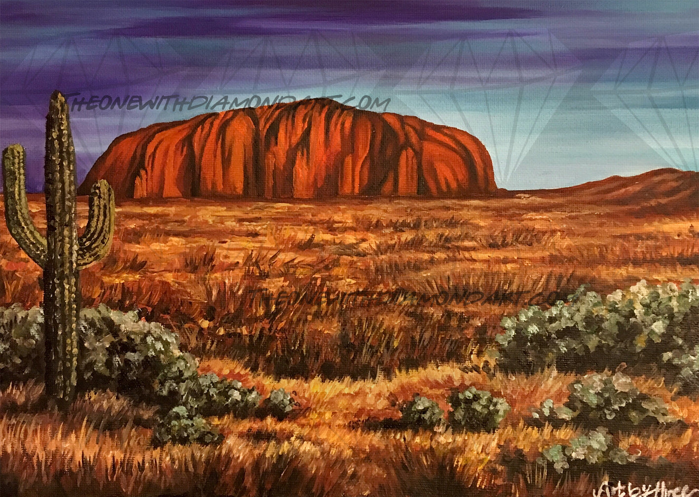 Ayres Rock ©ArtByThree – The One With The Diamond Art