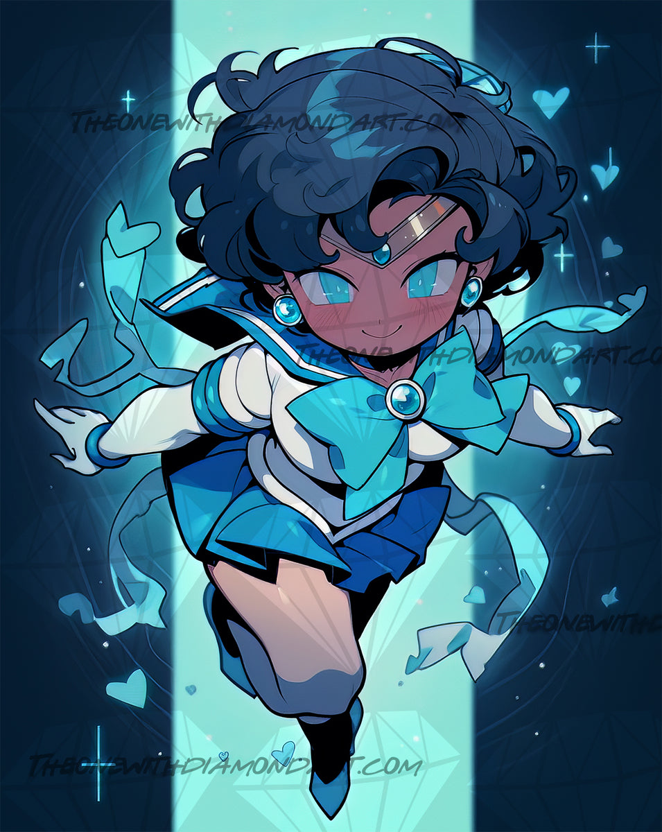 Chibi Blue ©Shala Jarias – The One With The Diamond Art
