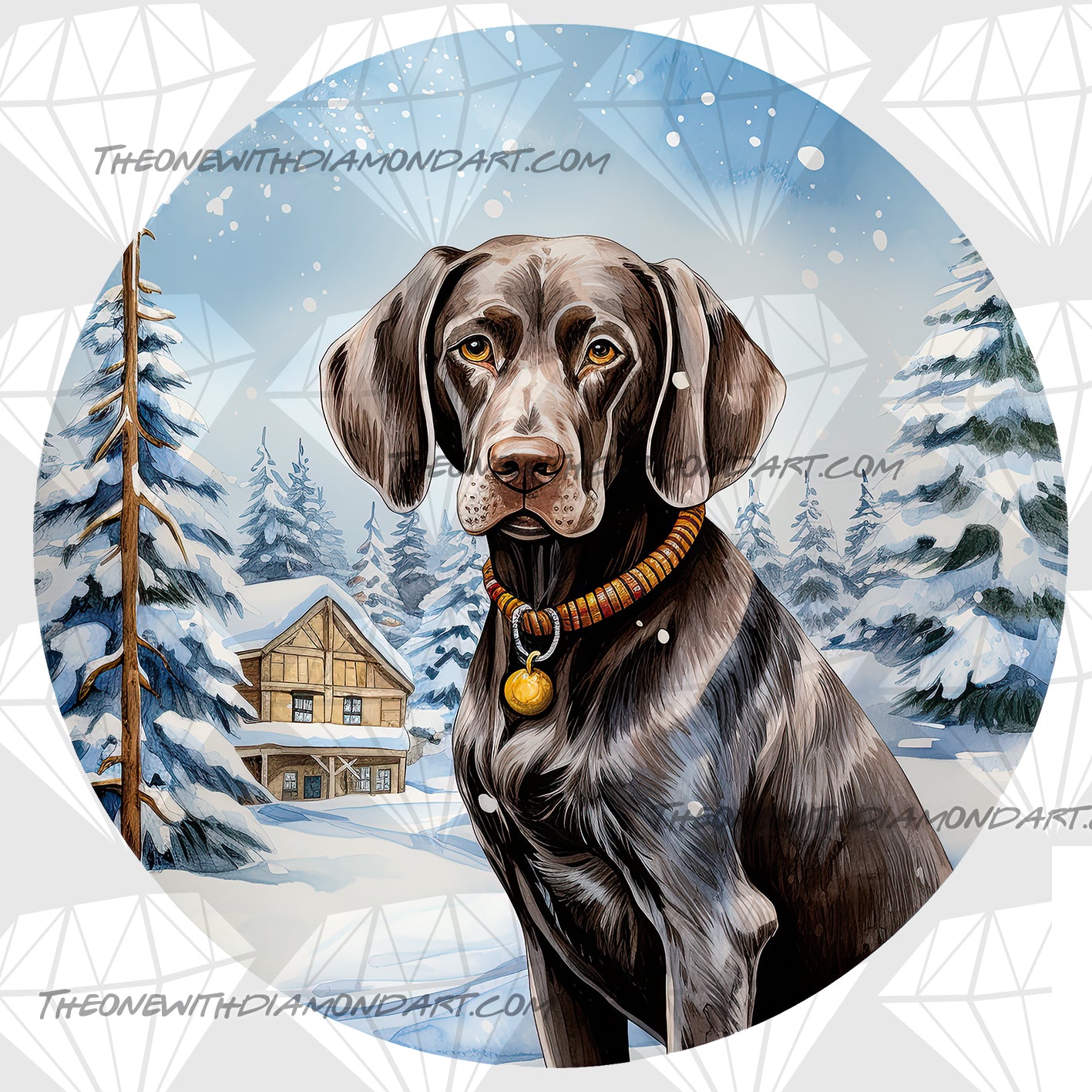 Christmas Labrador – The One With The Diamond Art