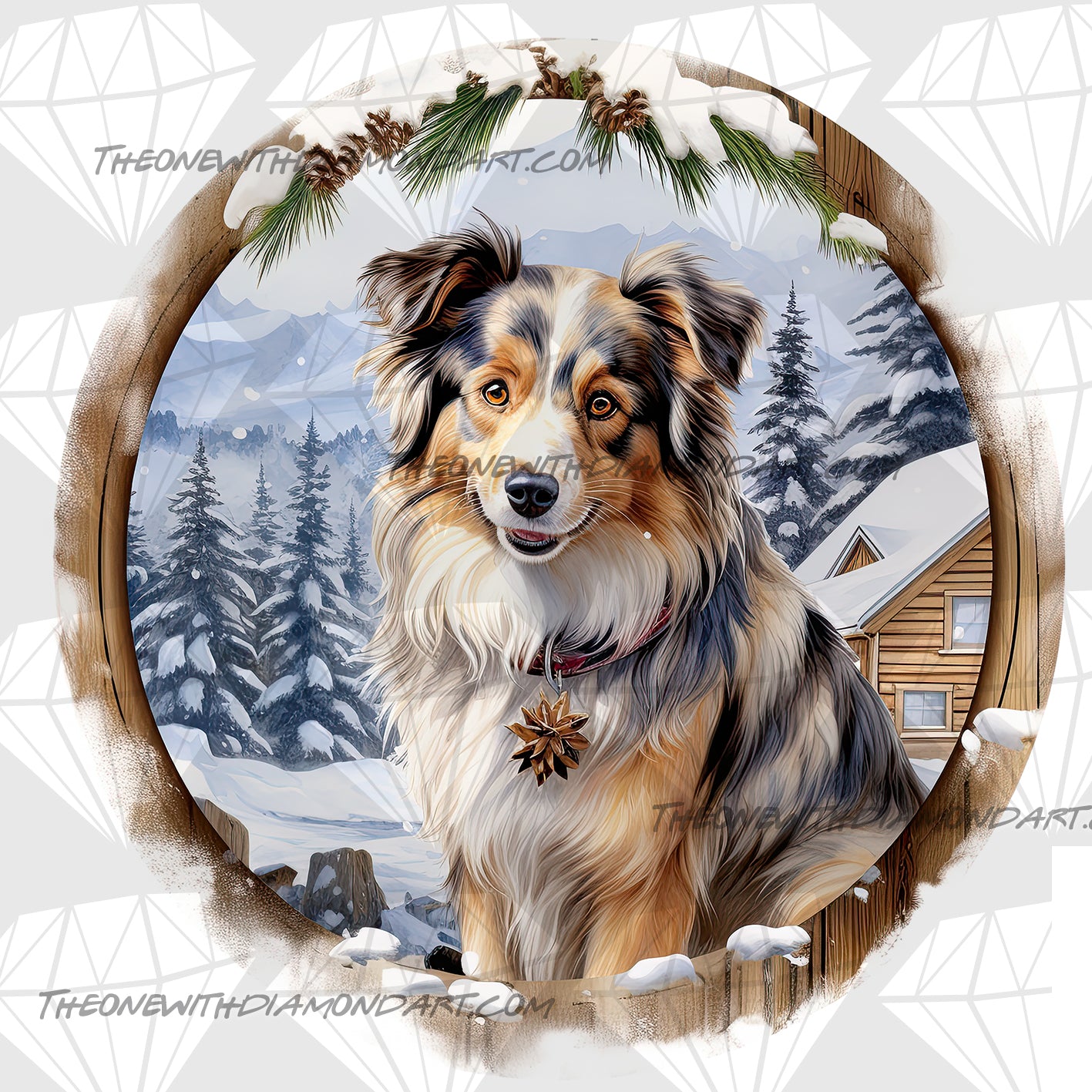 Christmas Sheltie – The One With The Diamond Art