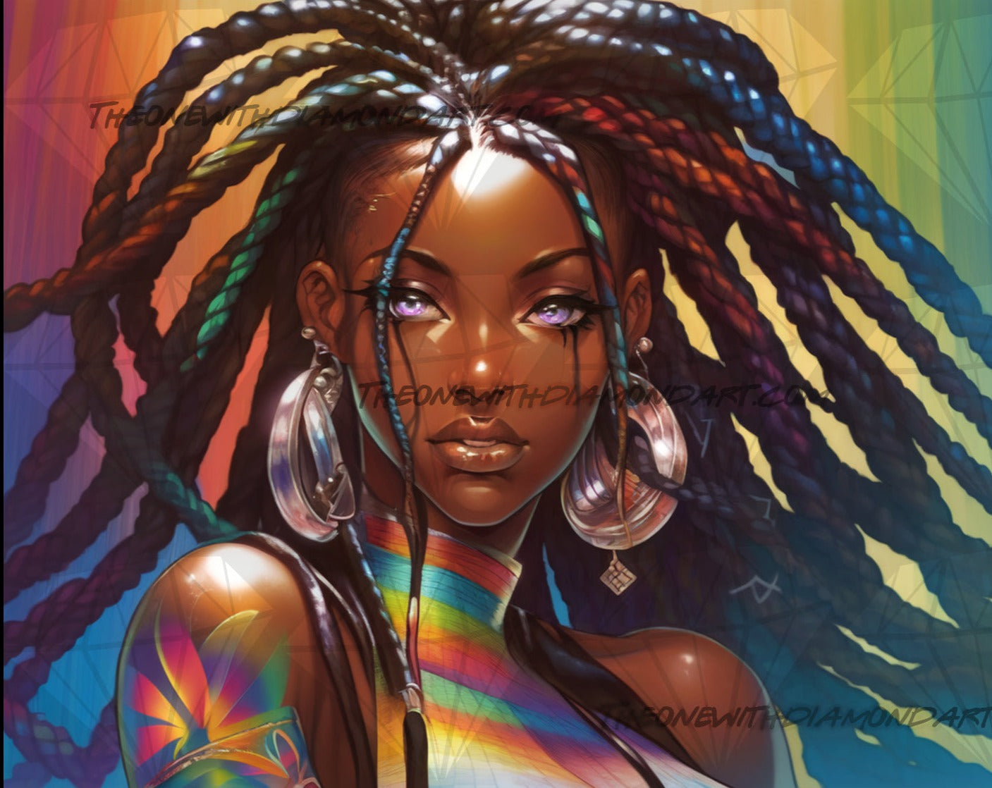 Chromata Mage ©Afro_Anime_Senpai – The One With The Diamond Art