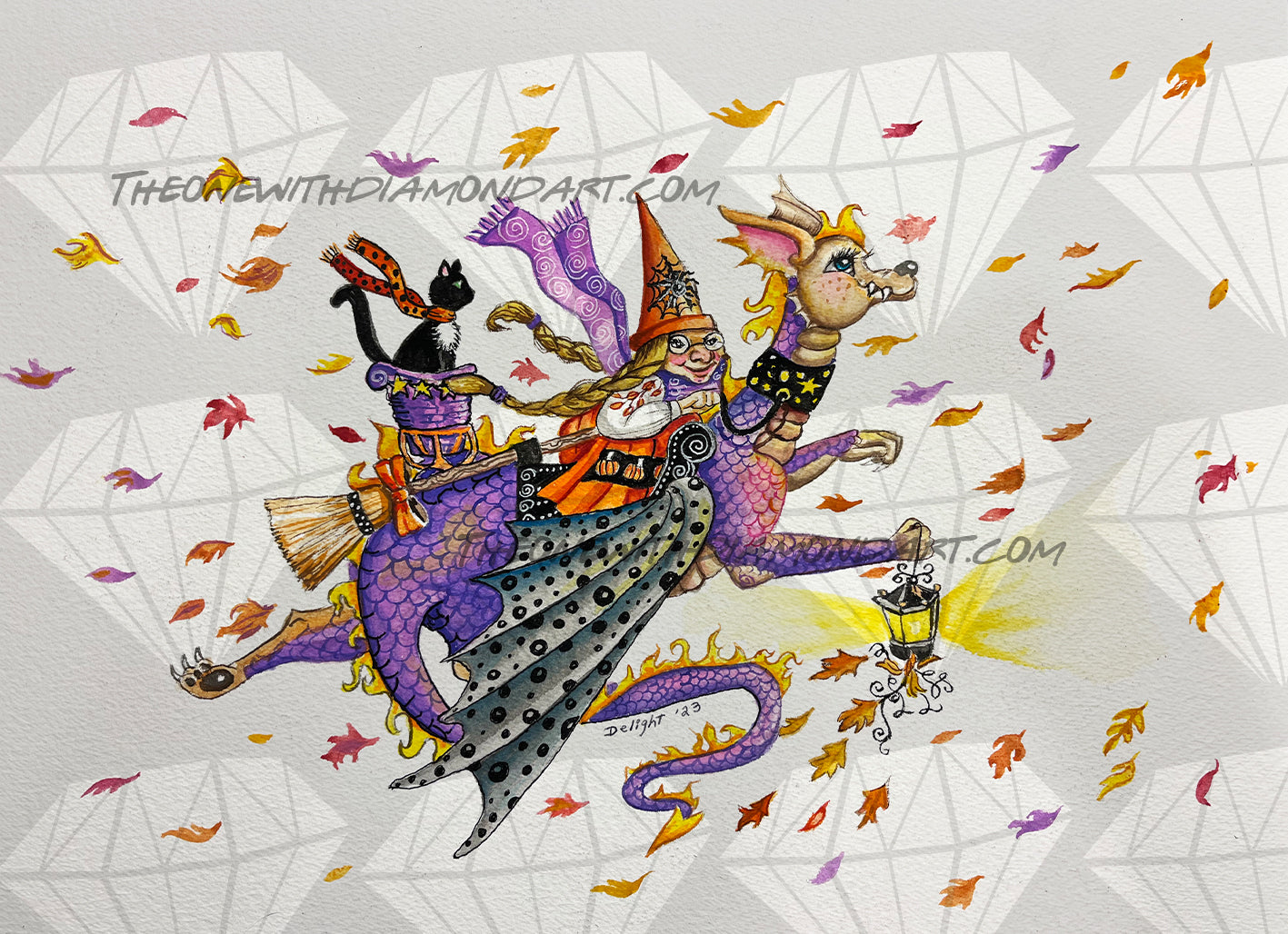 Come Fly With Me ©Delights Fantasy Art – The One With The Diamond Art