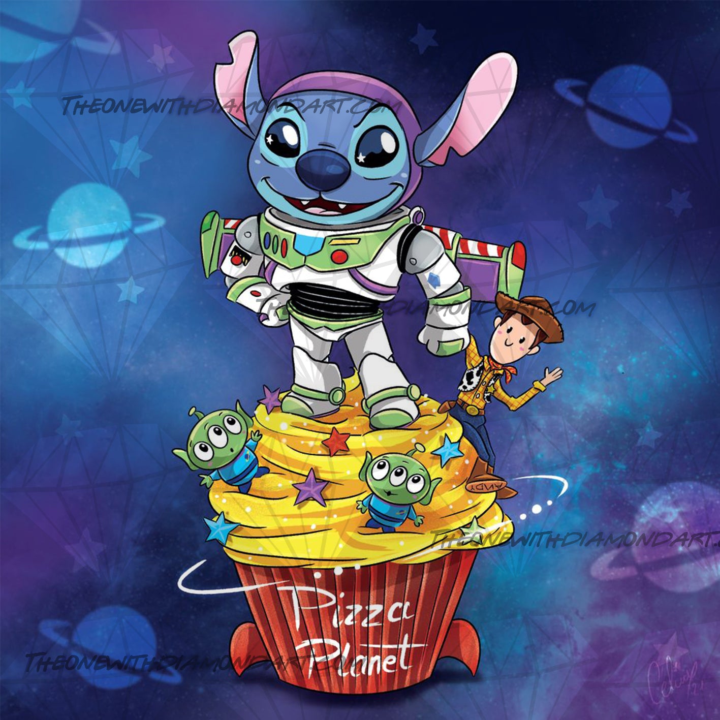 To The Sky ©Céline Lecomte – The One With The Diamond Art