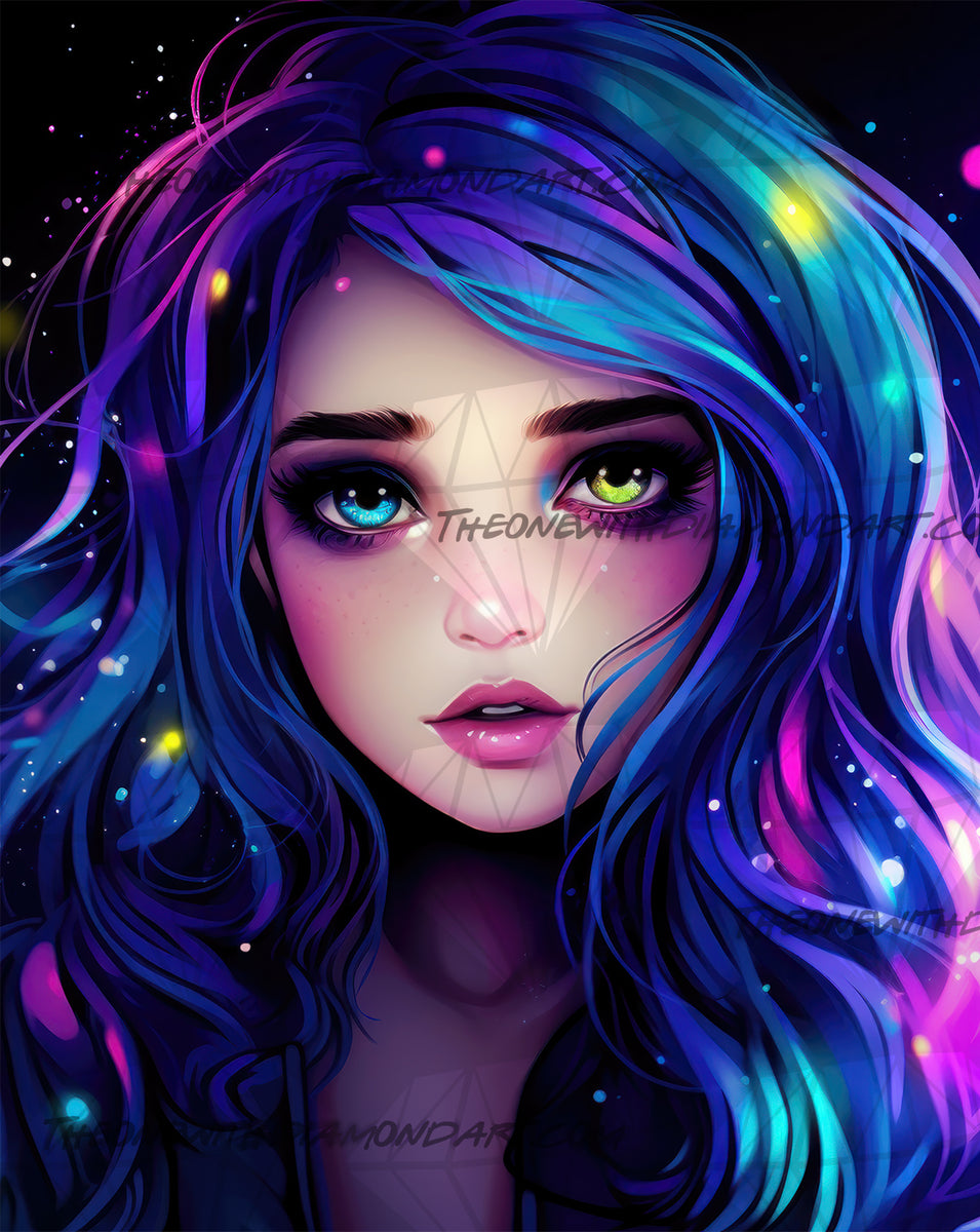 Dreamy Dual Gaze ©Cocomarshmallow Art – The One With The Diamond Art