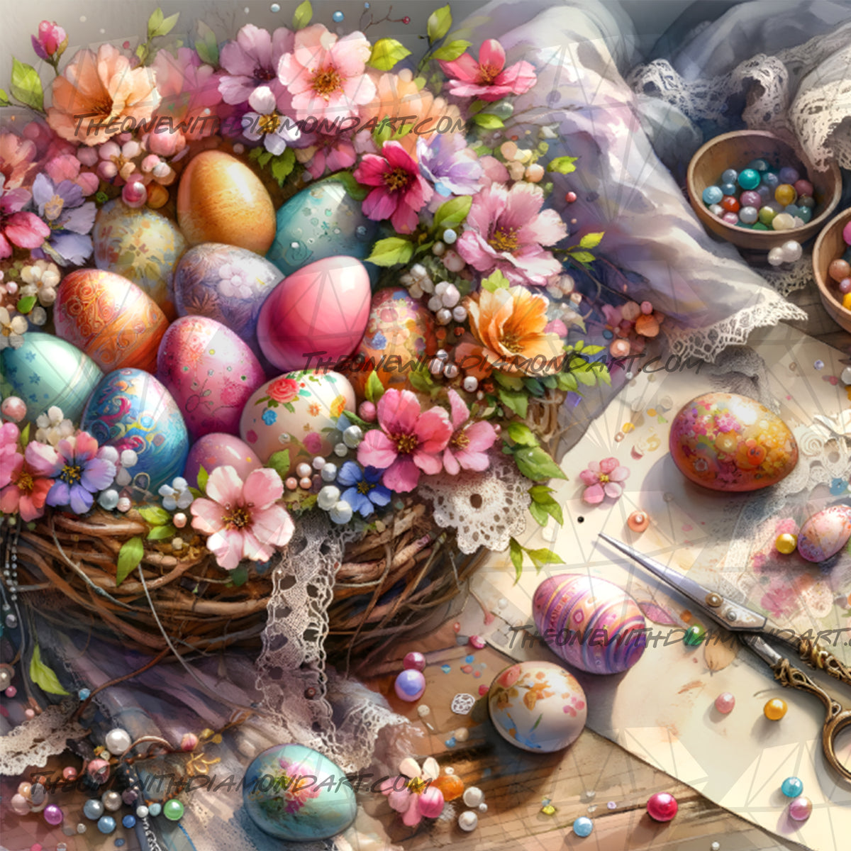 Easter Basket ©Finira – The One With The Diamond Art