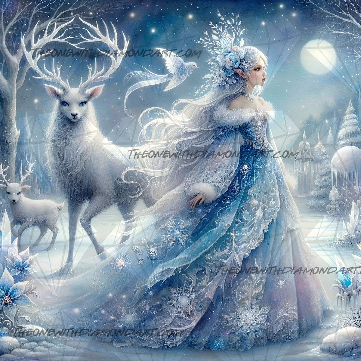 Eirwyn, The Winter Queen ©Finira – The One With The Diamond Art