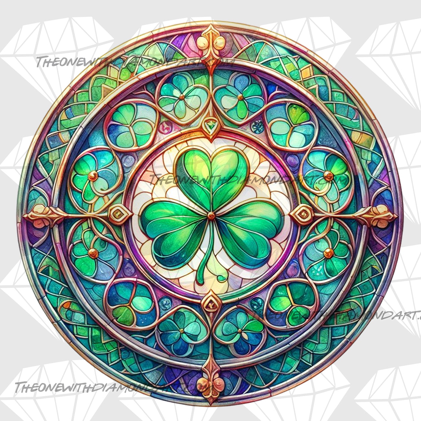 Shamrock Beauty – The One With The Diamond Art