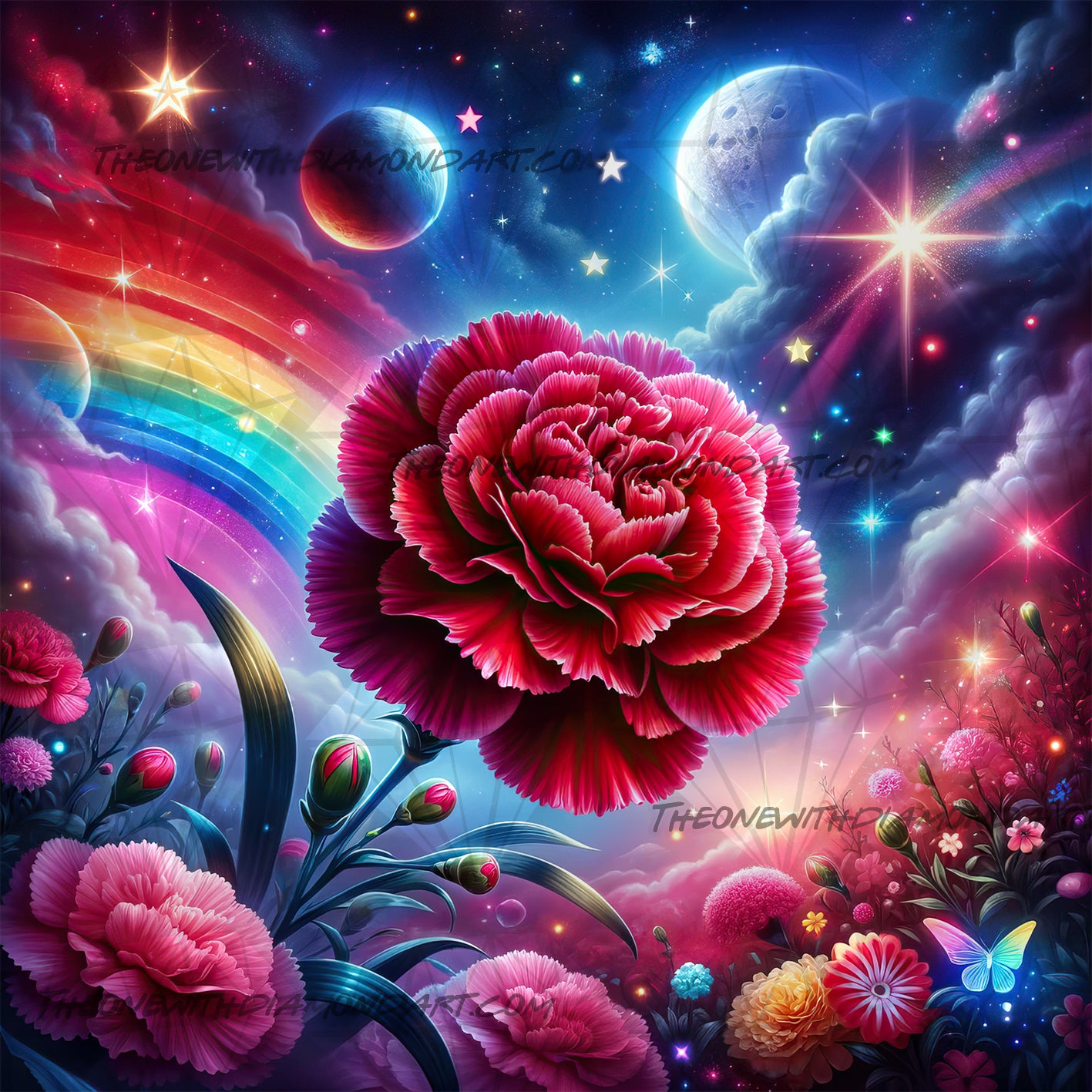 January - Garnet Carnation ©Laura @cocomarshmallow_art – The One With ...