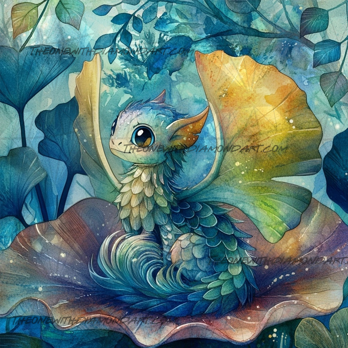 Little Ginkgo Dragon ©Finira – The One With The Diamond Art