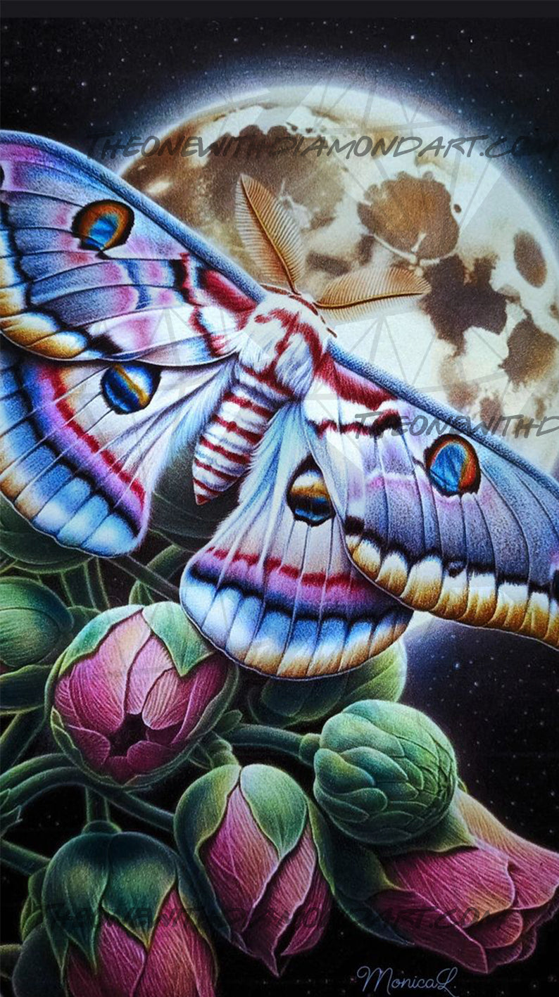 Magical Moth ©MonicaL.Art. – The One With The Diamond Art