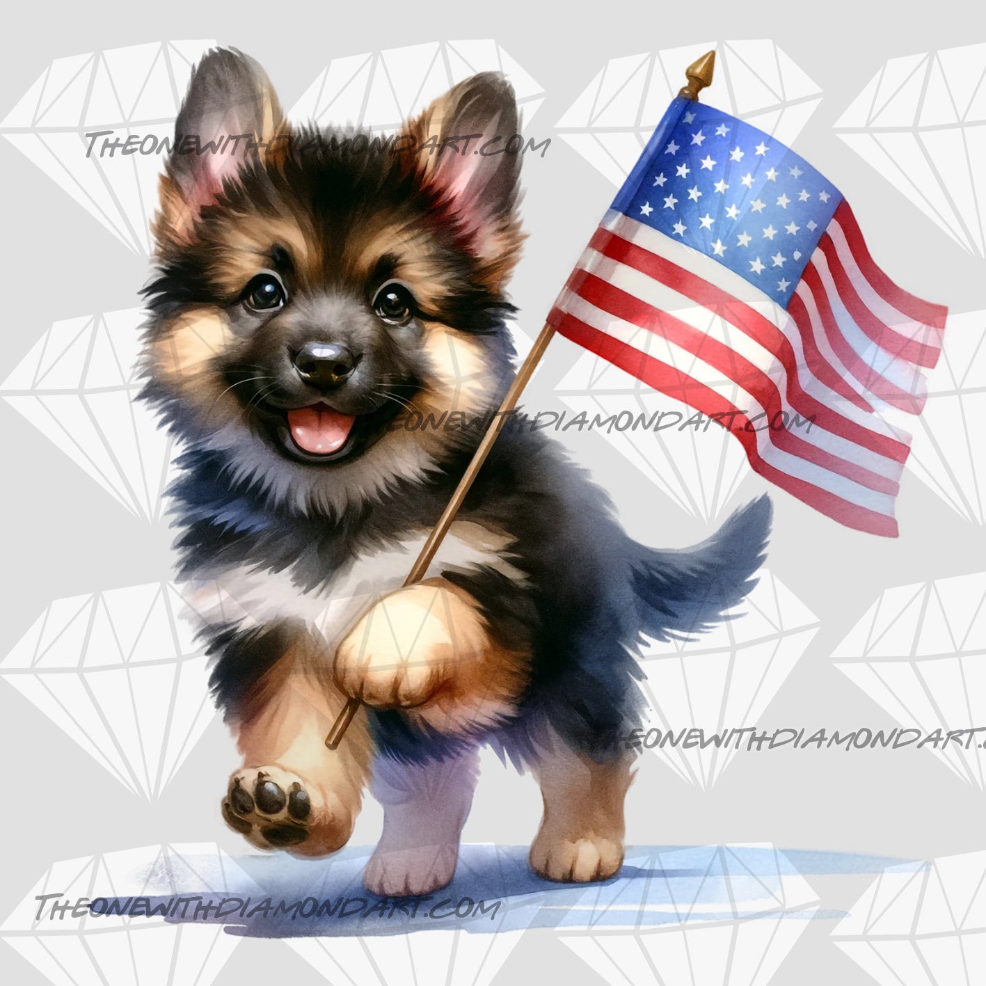 Proud Puppy – The One With The Diamond Art