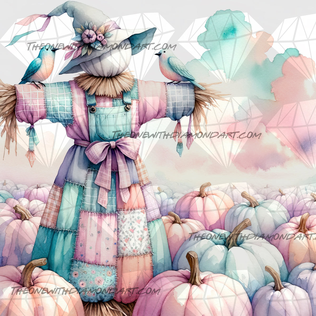 Pumpkin Protector ©Cocomarshmallow Art – The One With The Diamond Art