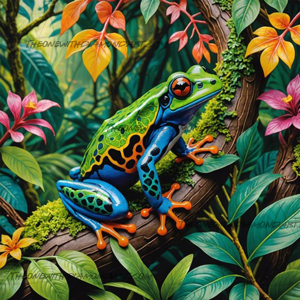 Rainforest Frog ©Morrigan Austin – The One With The Diamond Art