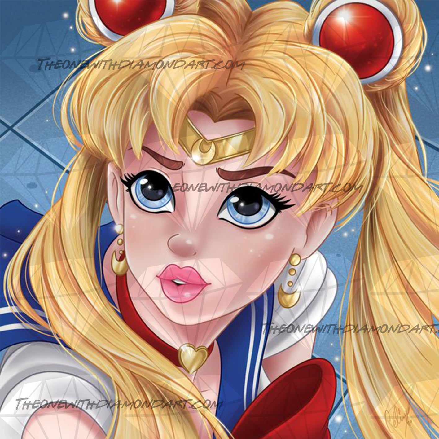 Sailor Moon ©Céline Lecomte – The One With The Diamond Art
