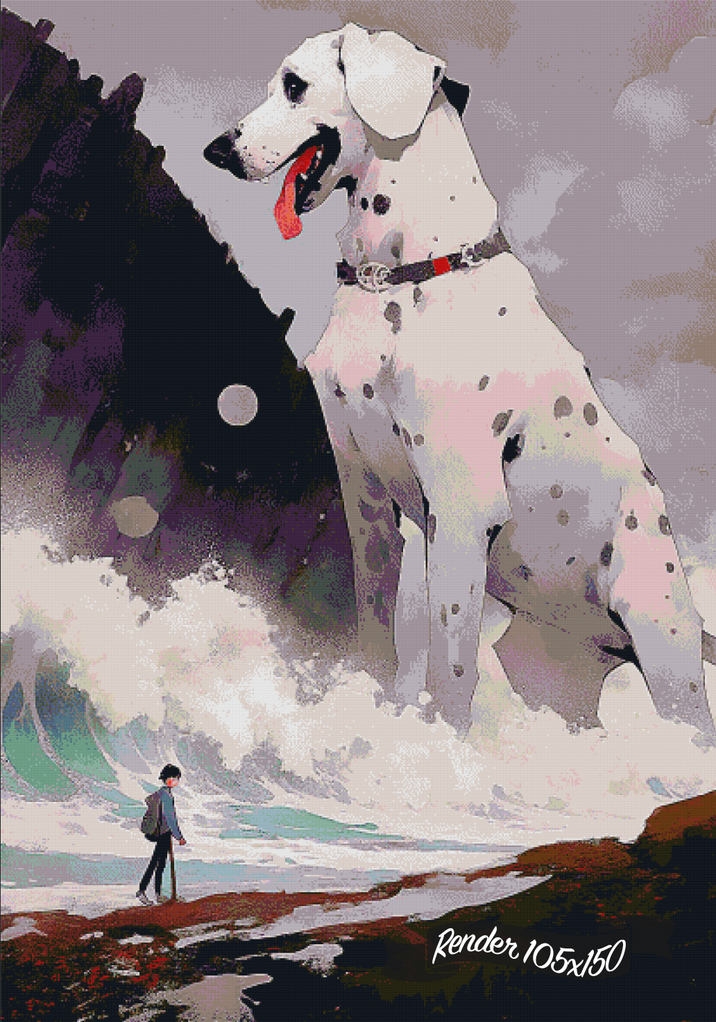 Spot The Big Spotted Dog ©Titan Aiaia – The One With The Diamond Art