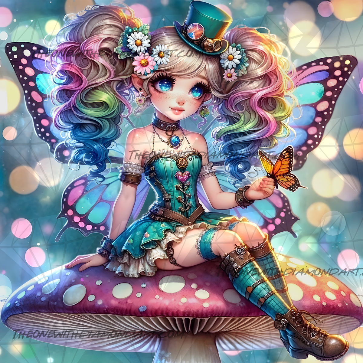 Steampunk Pixie ©Finira – The One With The Diamond Art