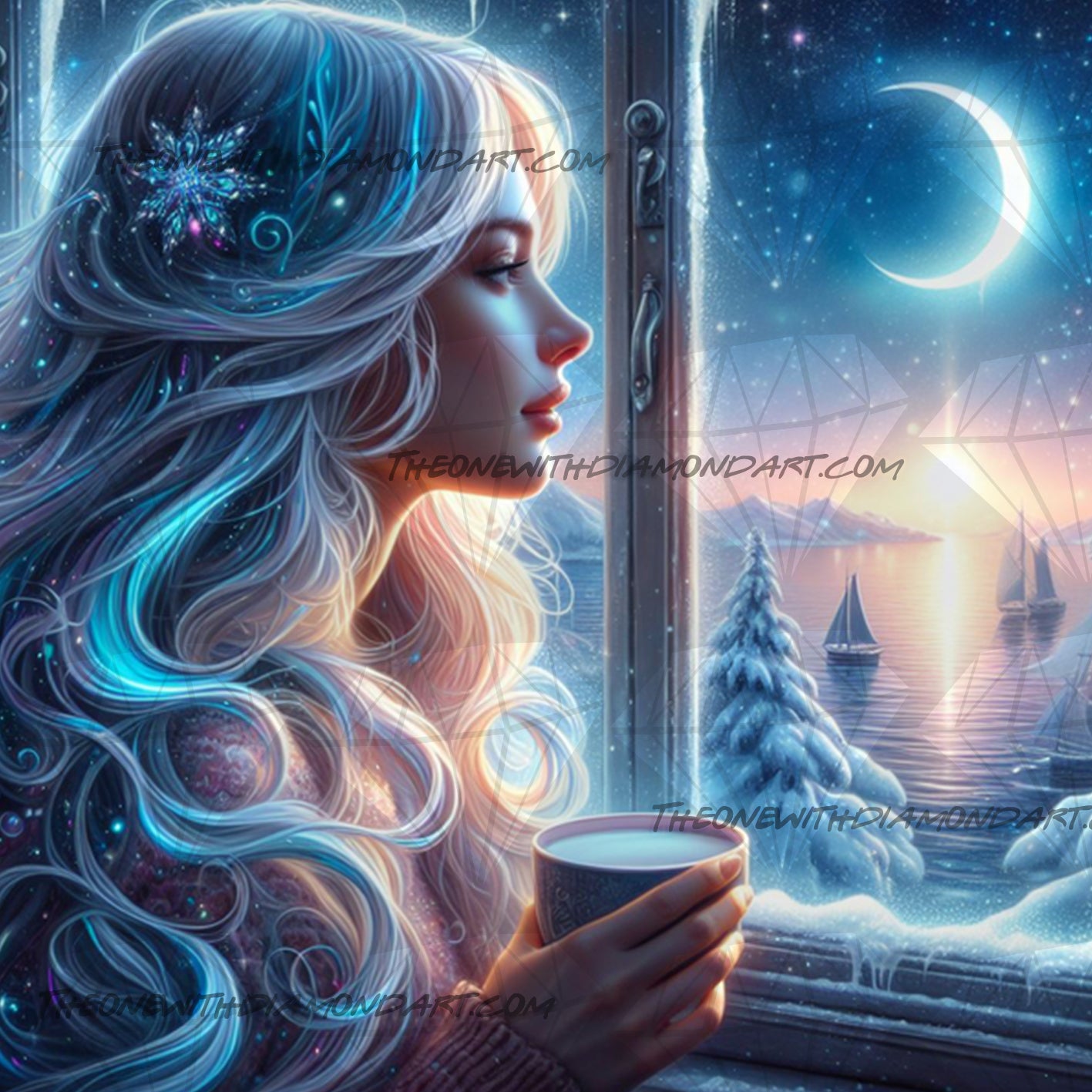 The Light And The Dark ©Morgana Fantasy AI – The One With The Diamond Art