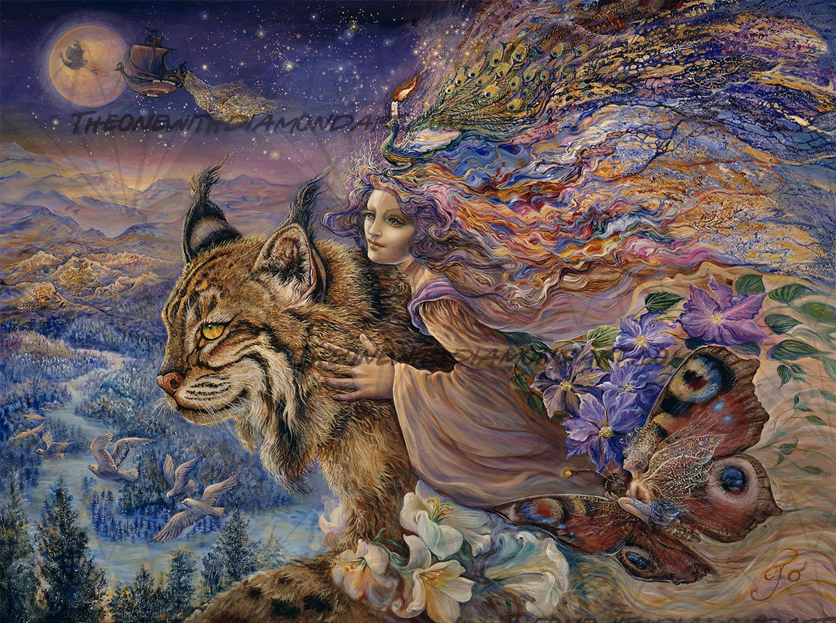 Flight Of The Lynx ©Josephine Wall – The One With The Diamond Art