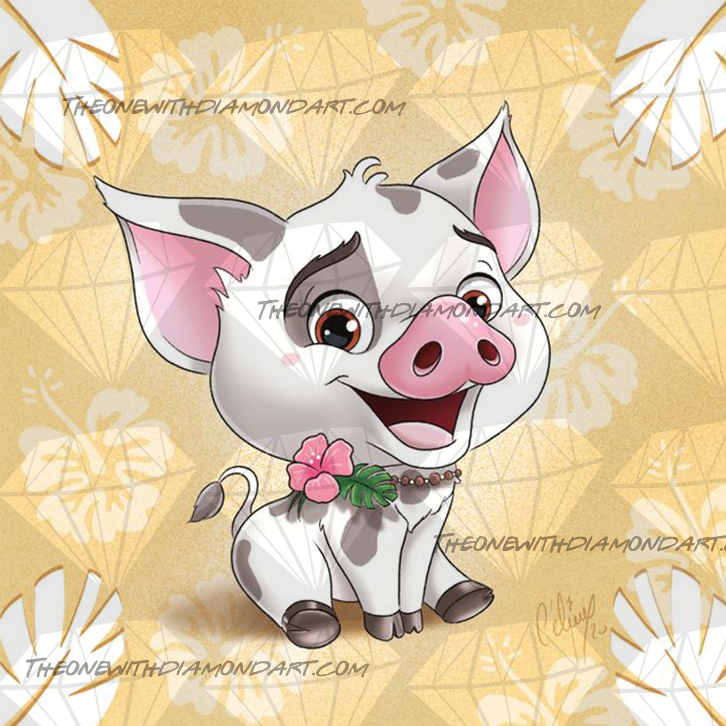 Pua ©Céline Lecomte – The One With The Diamond Art