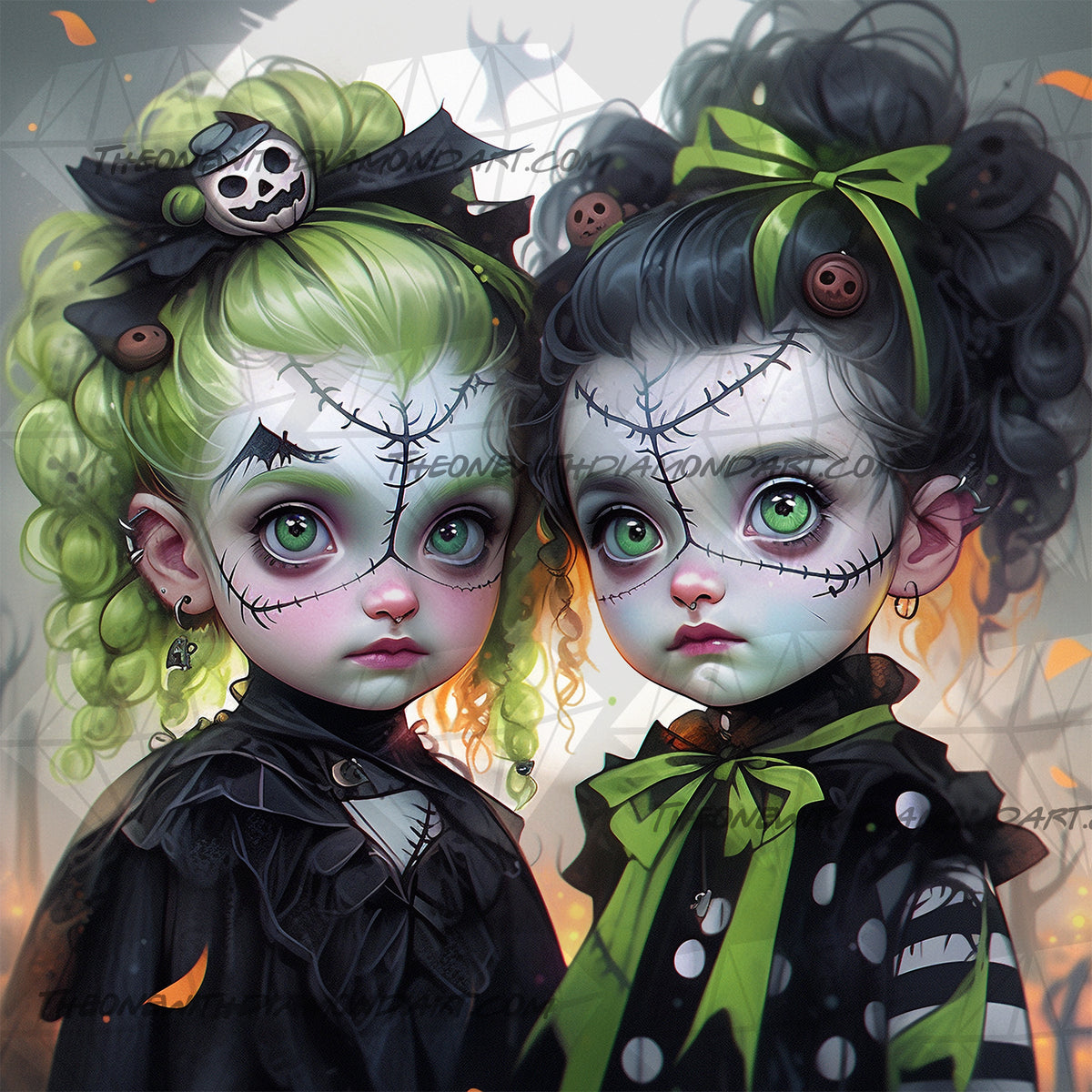 The Light And The Dark ©Morgana Fantasy AI – The One With The Diamond Art