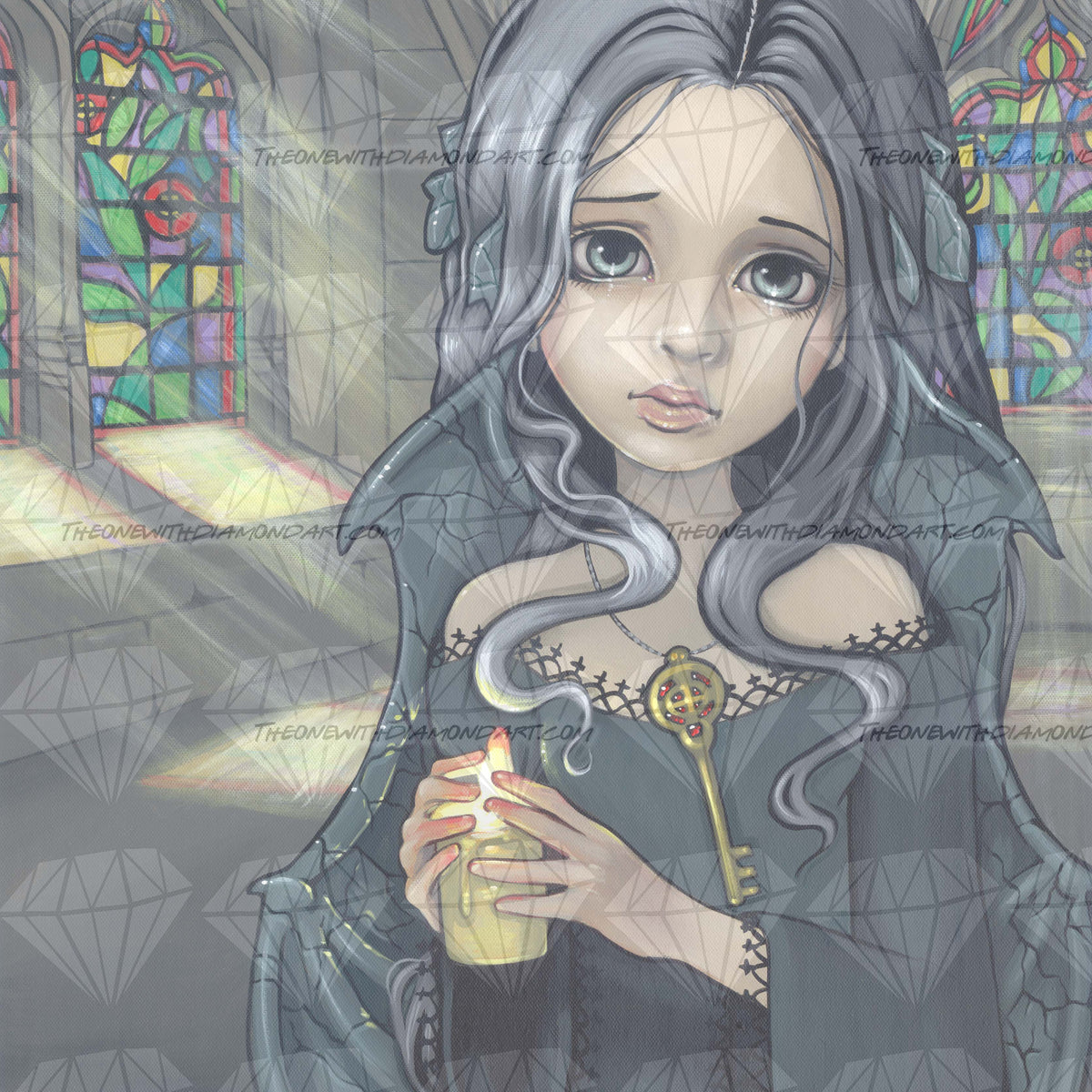 Alannah ©Jasmine Becket-Griffith – The One With The Diamond Art