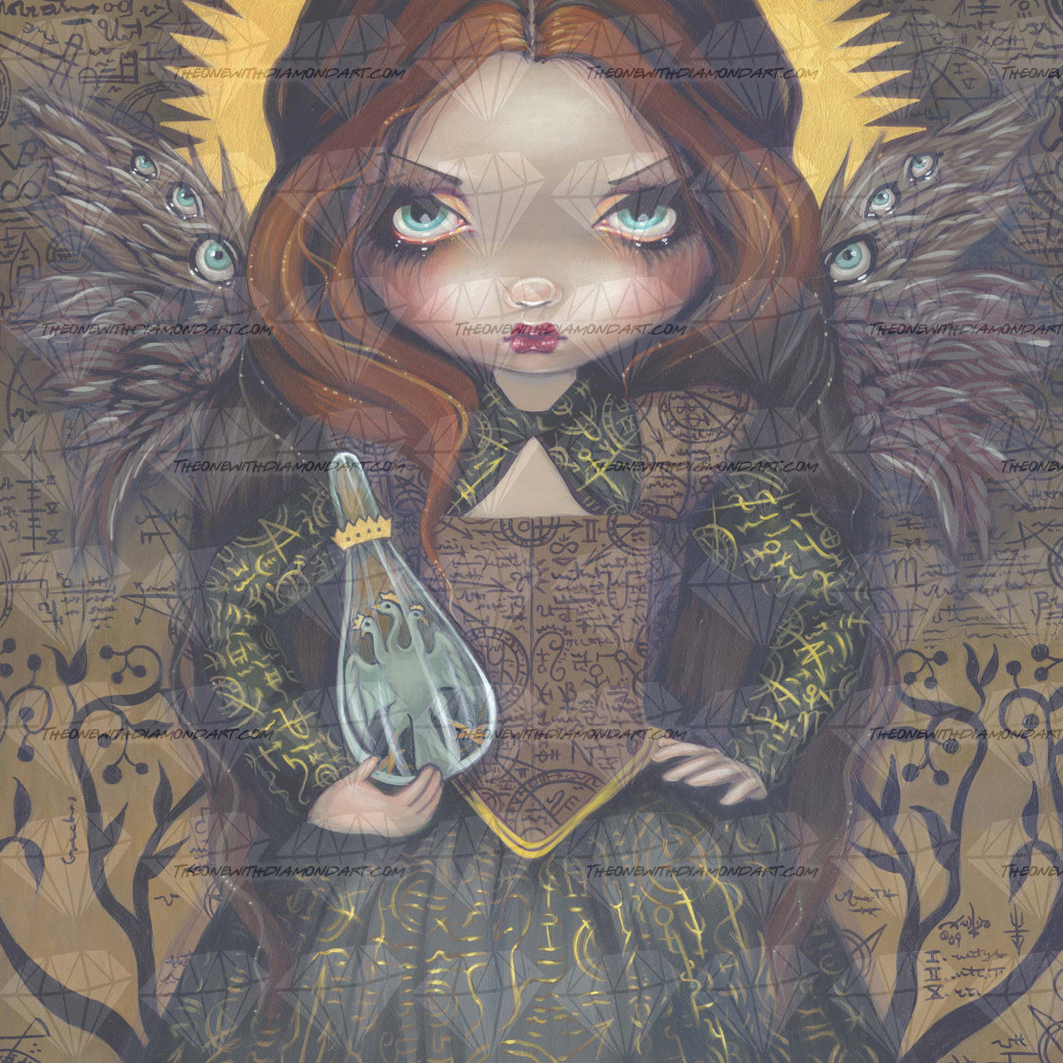 Dress Of Alchemy ©Jasmine Becket-Griffith – The One With The Diamond Art