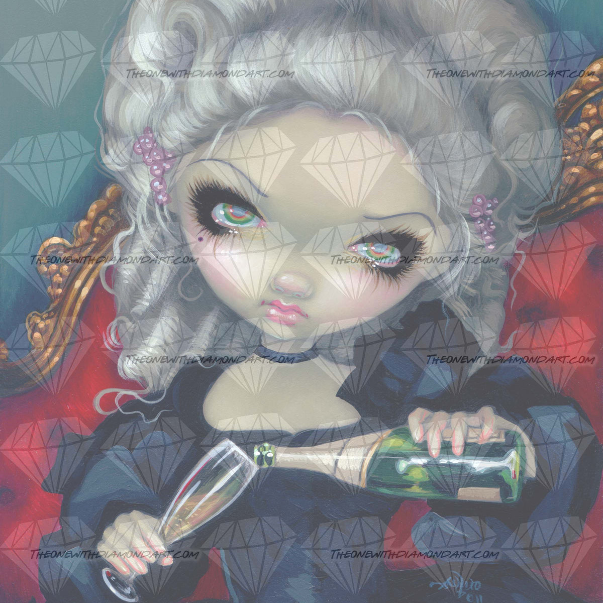 Have Some Champagne ©Jasmine Becket-Griffith – The One With The Diamond Art