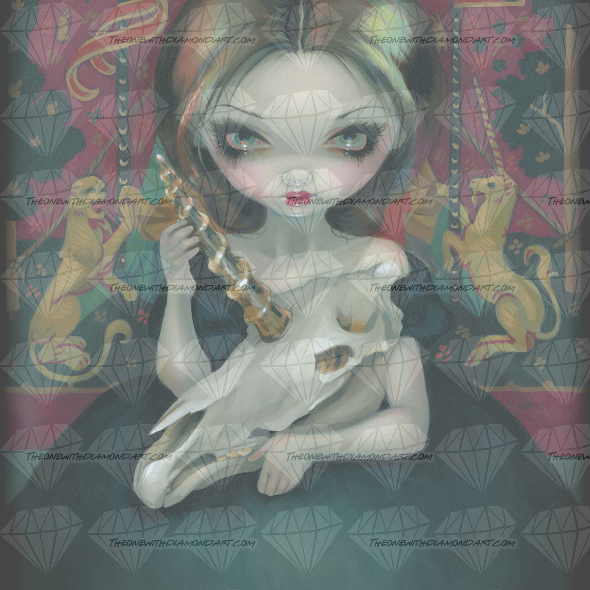 Unicorns Ghost ©Jasmine Becket-Griffith – The One With The Diamond Art
