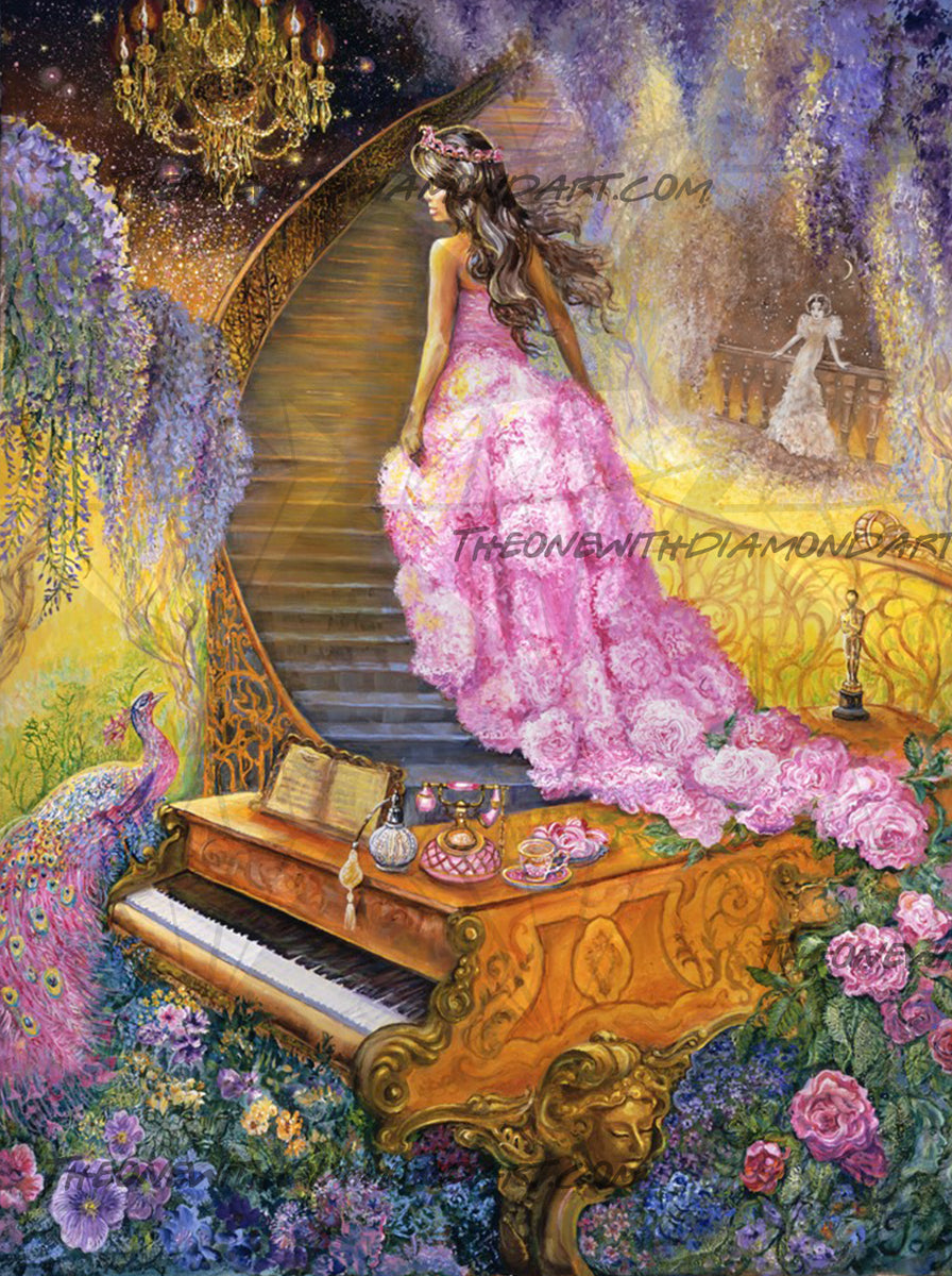 Melody In Pink ©Josephine Wall – The One With The Diamond Art