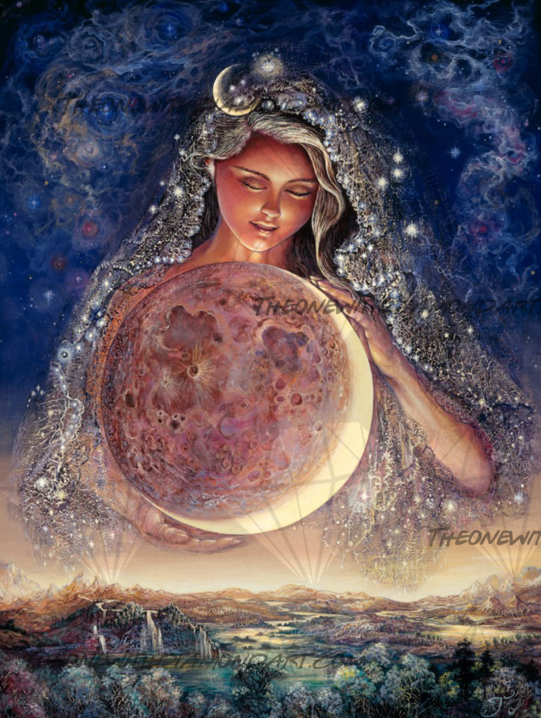Moon Goddess ©Josephine Wall – The One With The Diamond Art