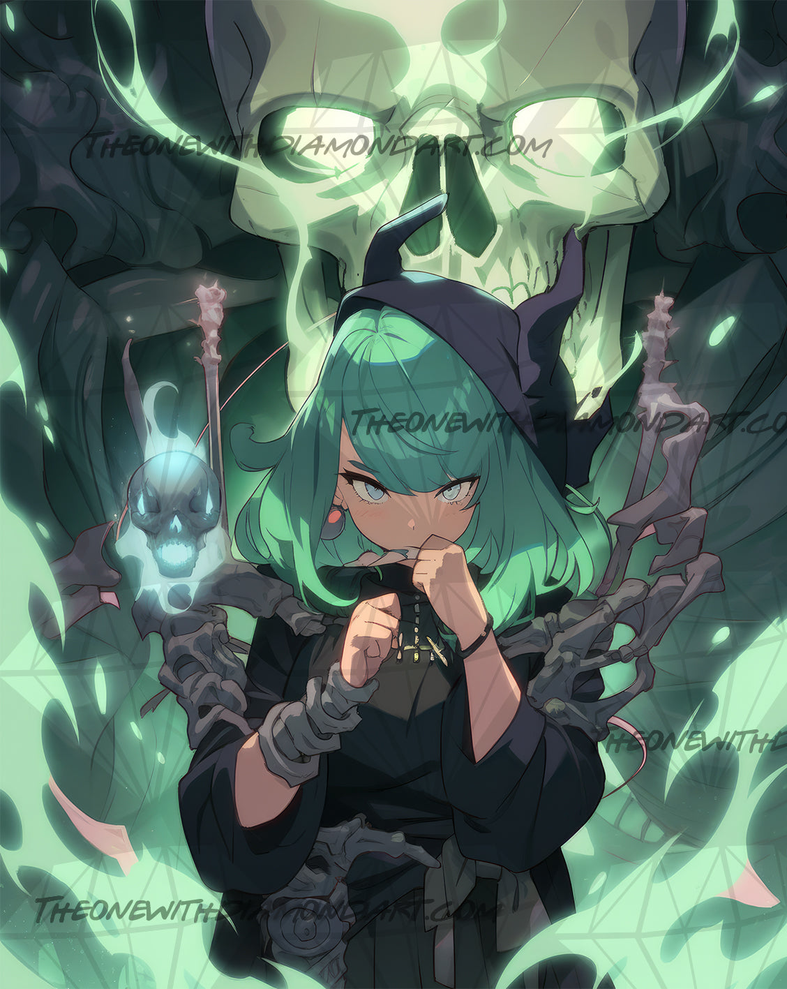 Necromantic Charm ©Shala Jarias – The One With The Diamond Art