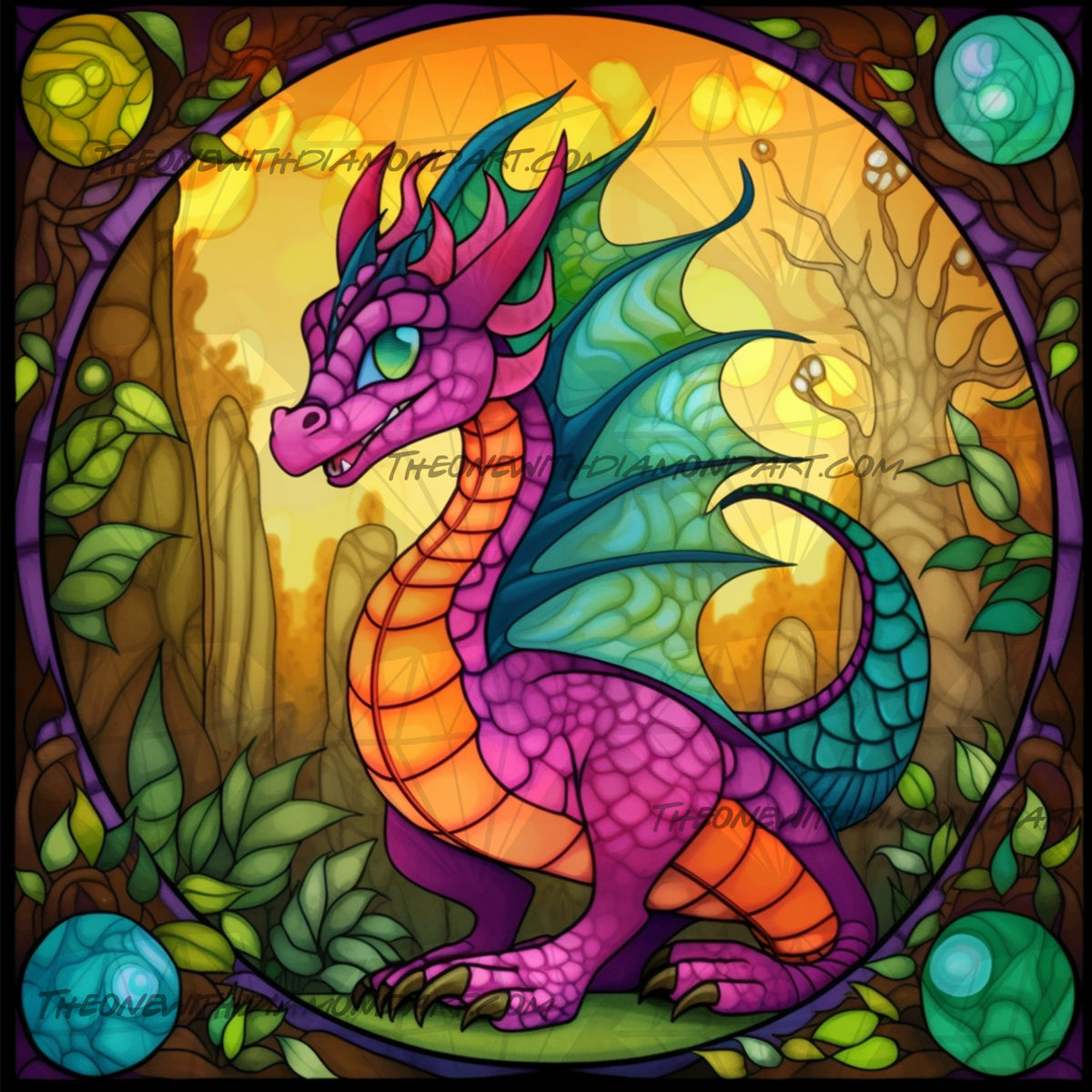 The Dragon Of The Cardinal Points ©Finira – The One With The Diamond Art
