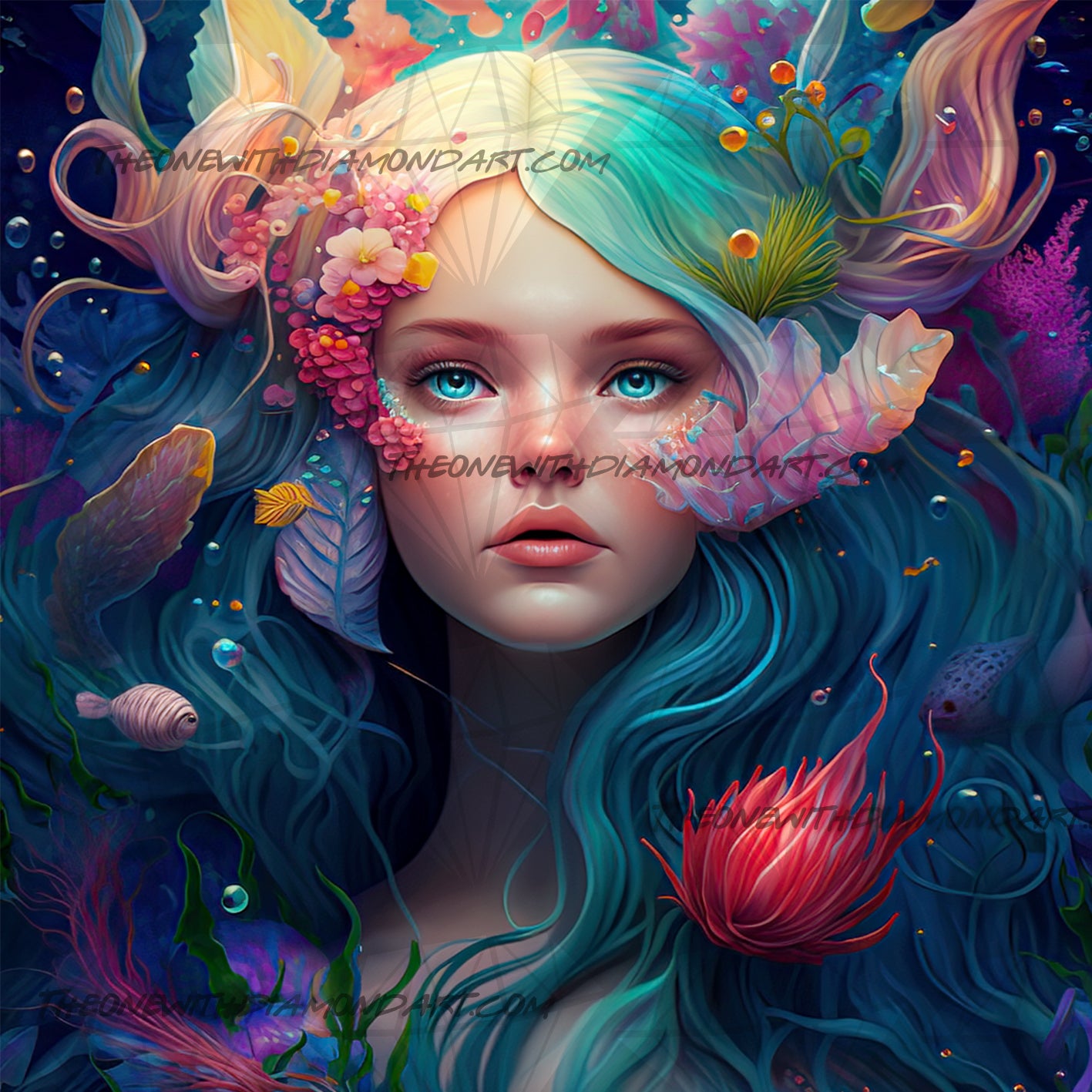 Seaflower Dreamer ©Cocomarshmallow Art – The One With The Diamond Art