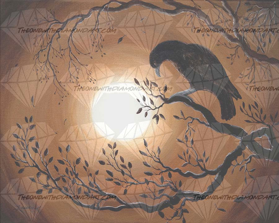 Ominous Bird Of Yore ©Laura Milnor Iverson – The One With The Diamond Art