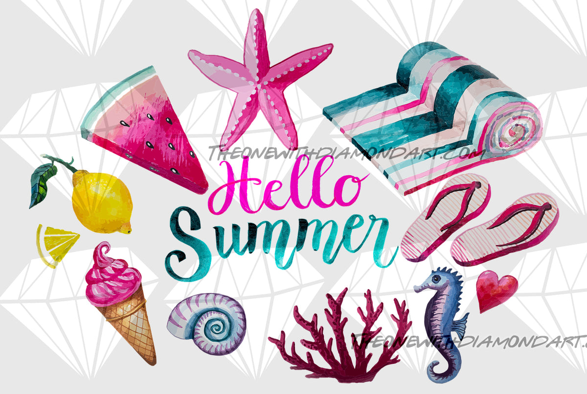 Hello Summer – The One With The Diamond Art