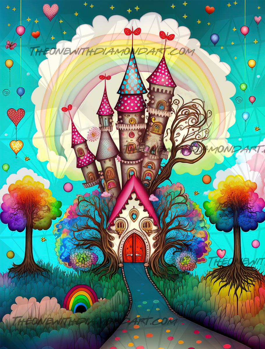 Treehouse Of Rainbow Delights ©Cocomarshmallow Art – The One With The Diamond Art