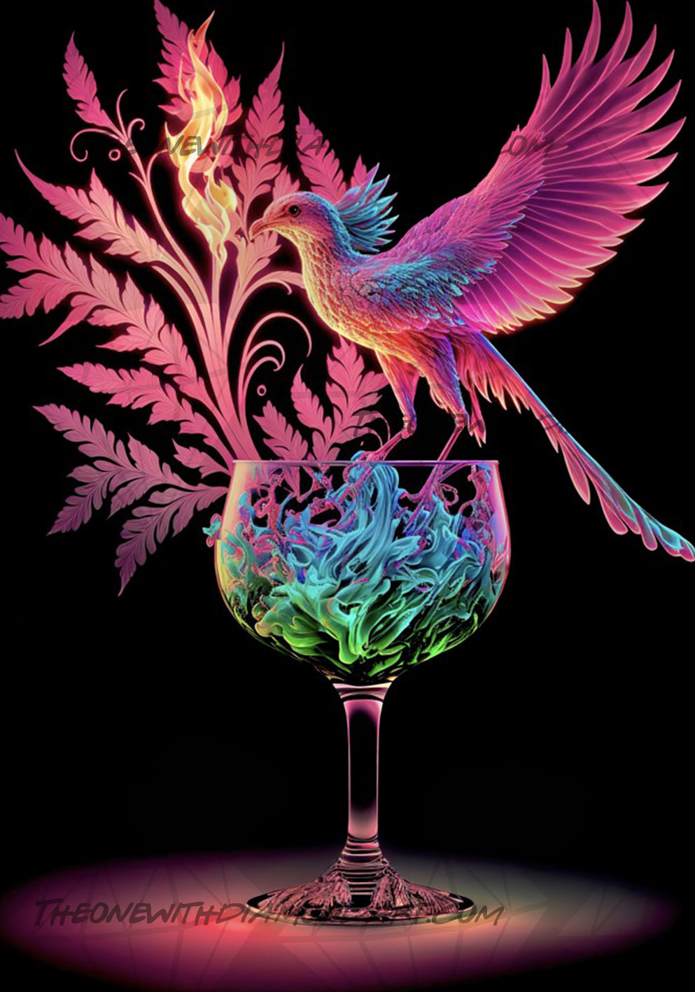 The Winged Messenger Cocktail ©Titan Aiaia – The One With The Diamond Art